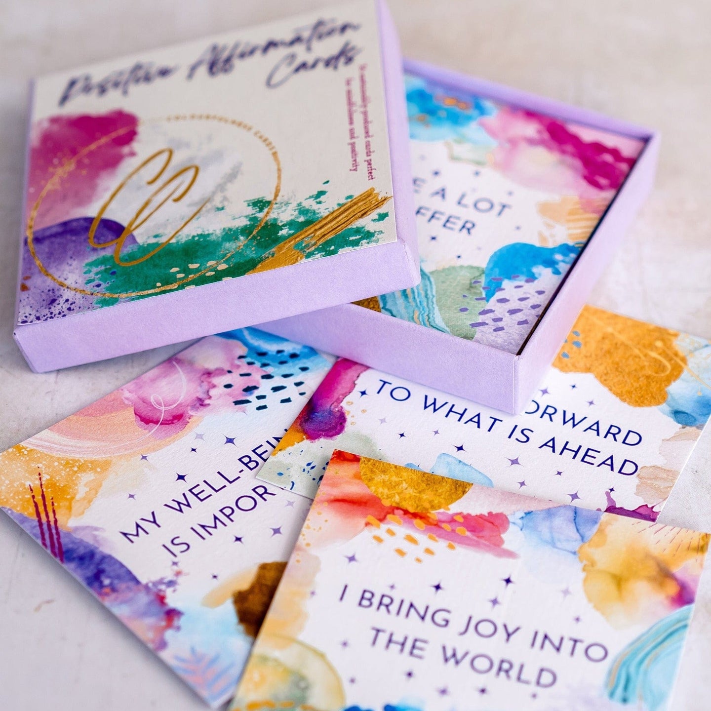 Positive Affirmation Cards – Colourfulness Cards