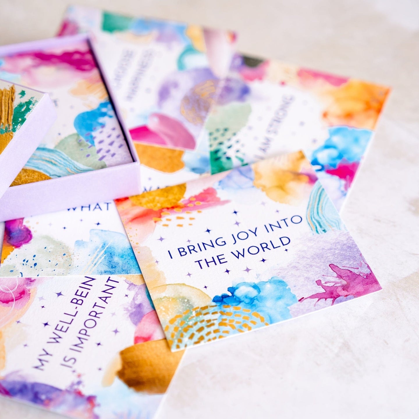 Positive Affirmation Cards – Colourfulness Cards