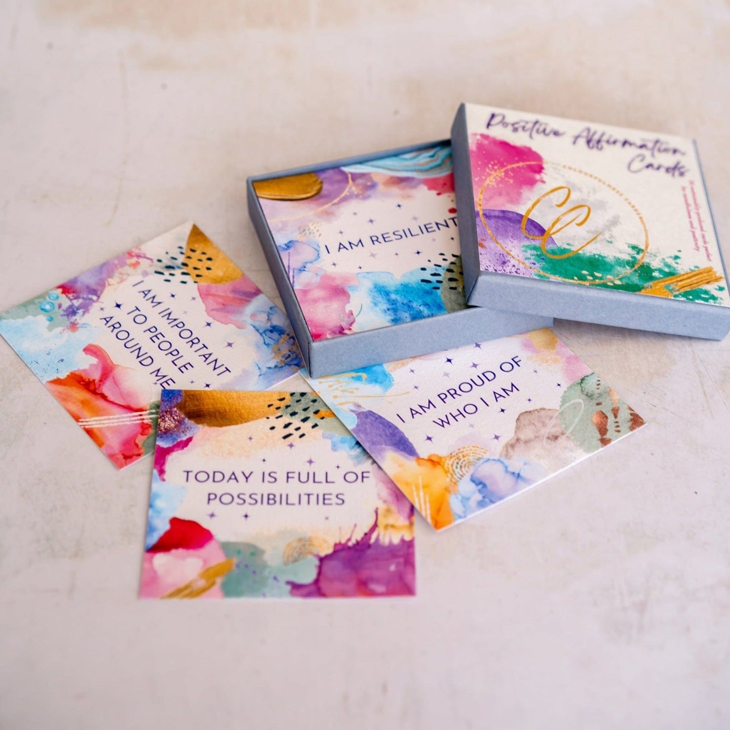 Positive Affirmation Cards – Colourfulness Cards